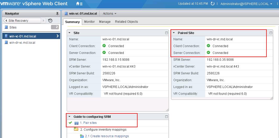 VMware Site Recovery Manager (SRM 6.0) Part 3 – Configuring SRM Site ... VMware Site Recovery Manager (SRM 6.0) Part 3 – Configuring SRM Site ...