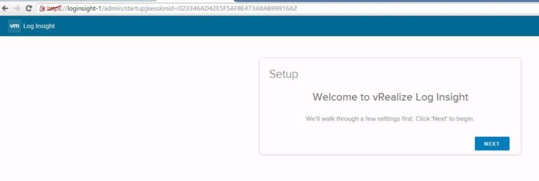 Hot to Configure VMware vRealize Log Insight -Step By Step