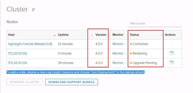 How to Upgrade vRealize Log Insight Cluster - Step By Step